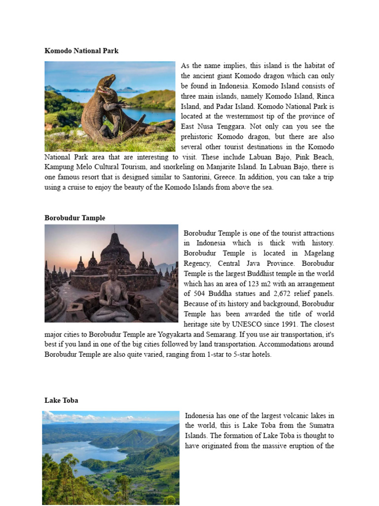 Project (Describing One of Tourist Attraction) | PDF | Tourism