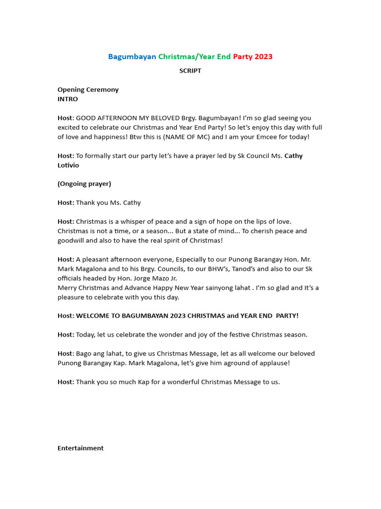 Bagumbayan Chri | PDF | Cooking, Food & Wine