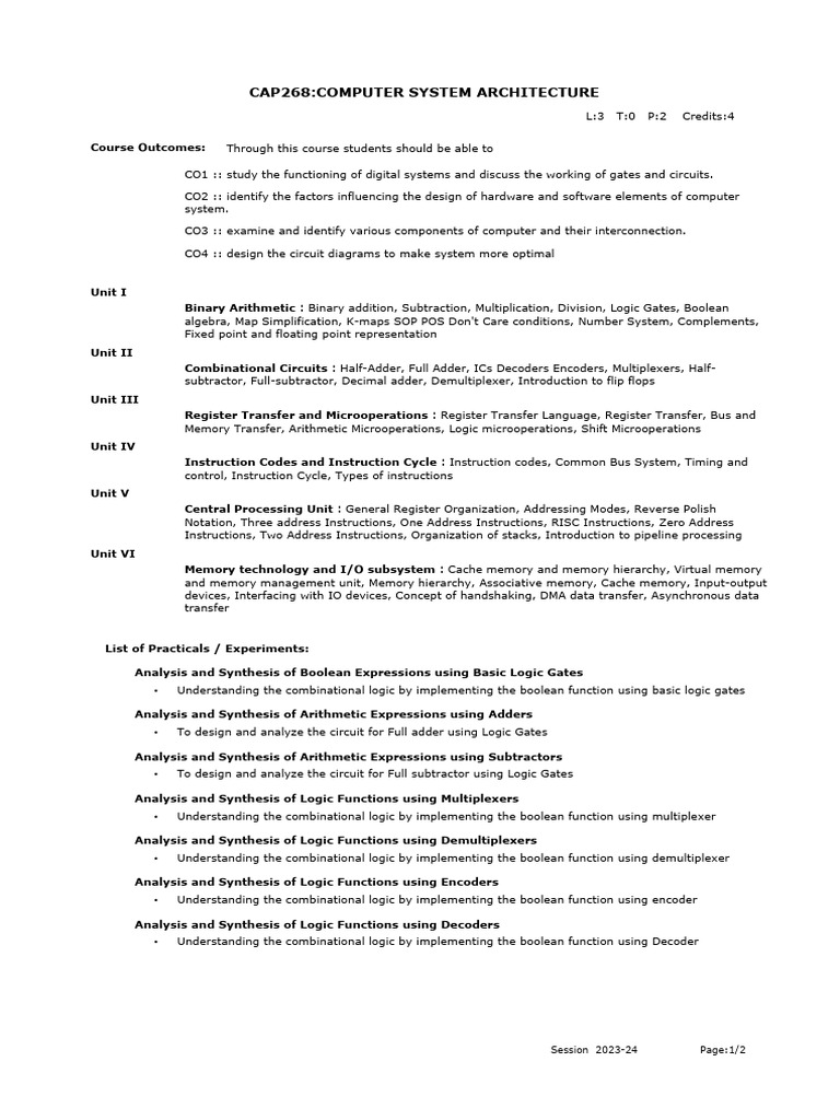Csea | PDF | Logic Gate | System