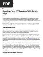 EPFO Member Home Login Guide | PDF