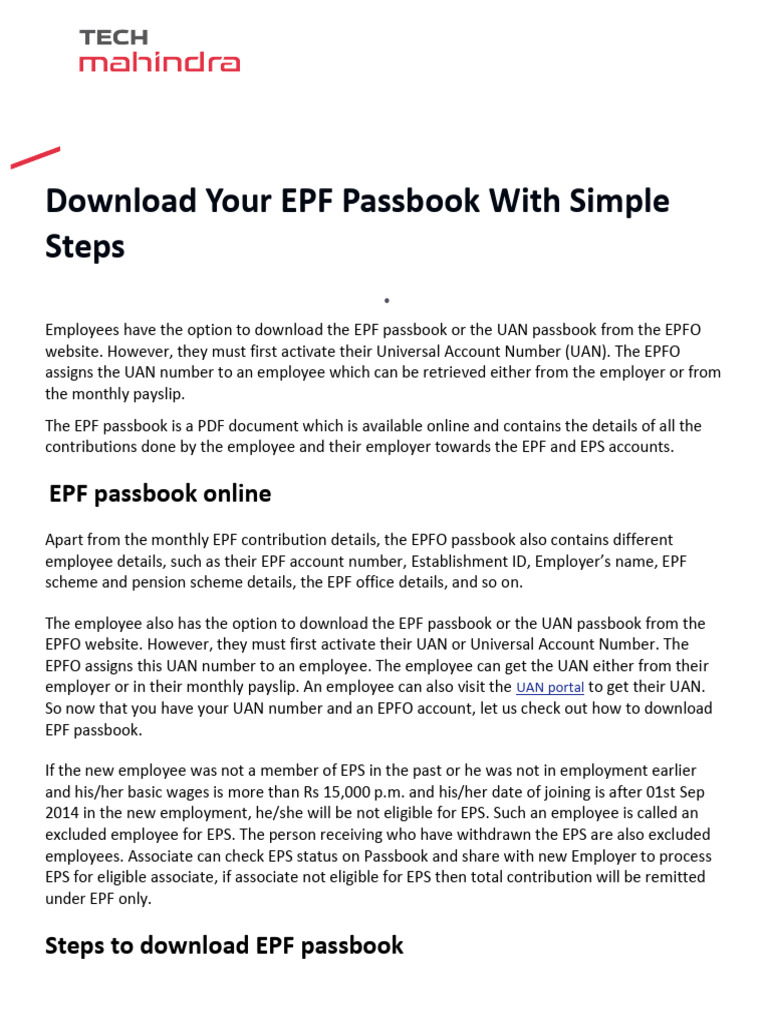 Process Passbook Download | PDF | Pension | Labor