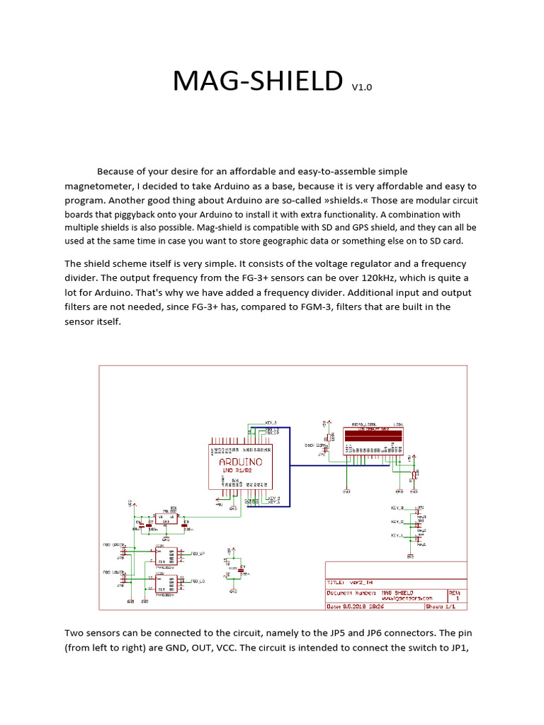 Mag Shield | PDF | Magnetometer | Arduino