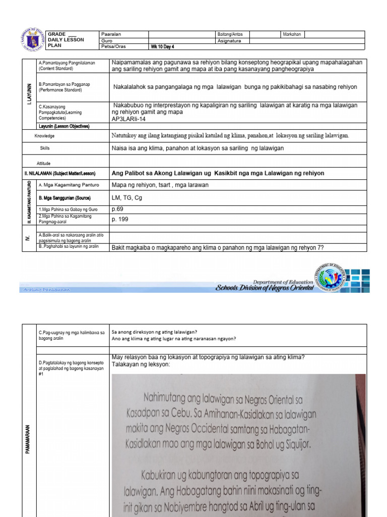 AP DLP DAY3Wk 10 | PDF