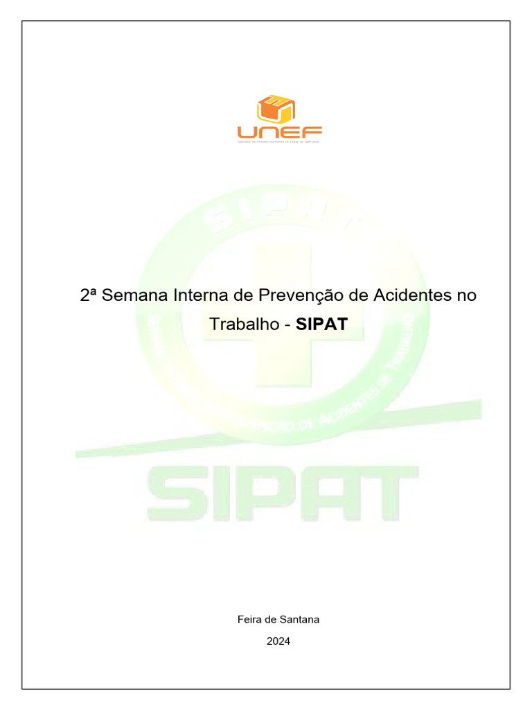 PROJETO SIPAT | PDF | Aprendizado