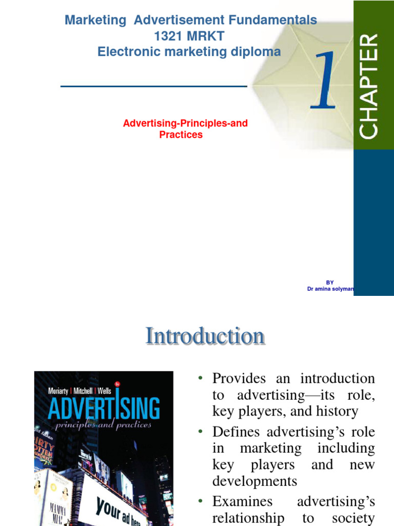 Advertising Principles and Practices Chapter 1 | PDF | Advertising | Brand
