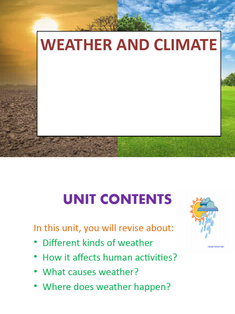 WEATHER AND CLIMATE Revision | PDF | Weather | Atmosphere Of Earth