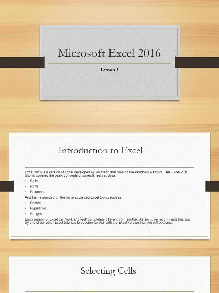 L4 Part 1 | PDF | Microsoft Excel | Computing
