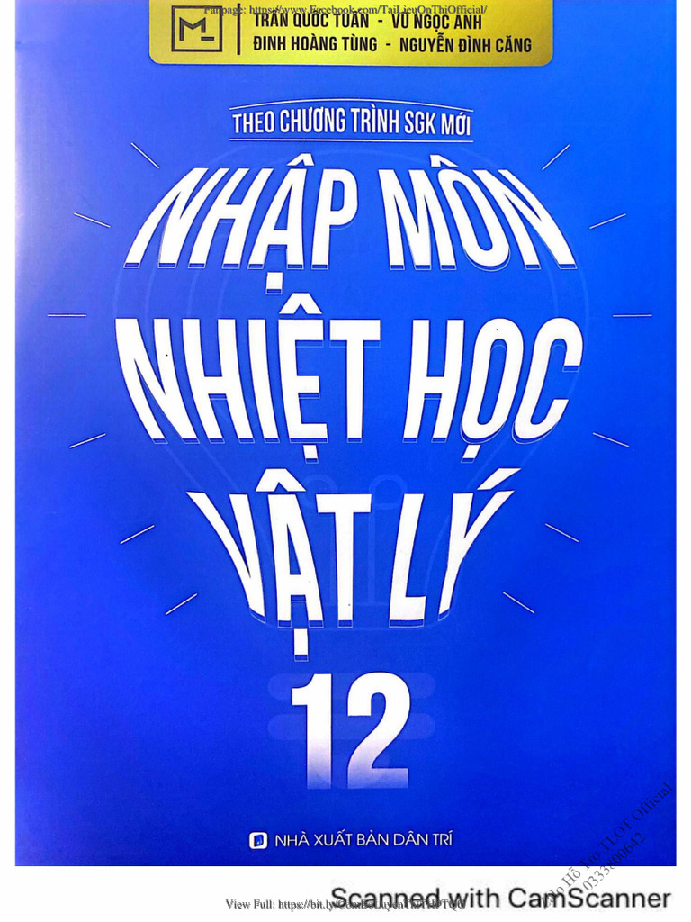 SÁCH VẬT LÝ NHIỆT MỚI THẦY VNA | PDF