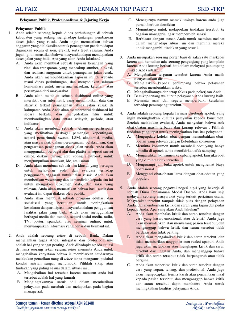 TKP - Gabungan Aspek 123 (Kelas) - Unlocked | PDF