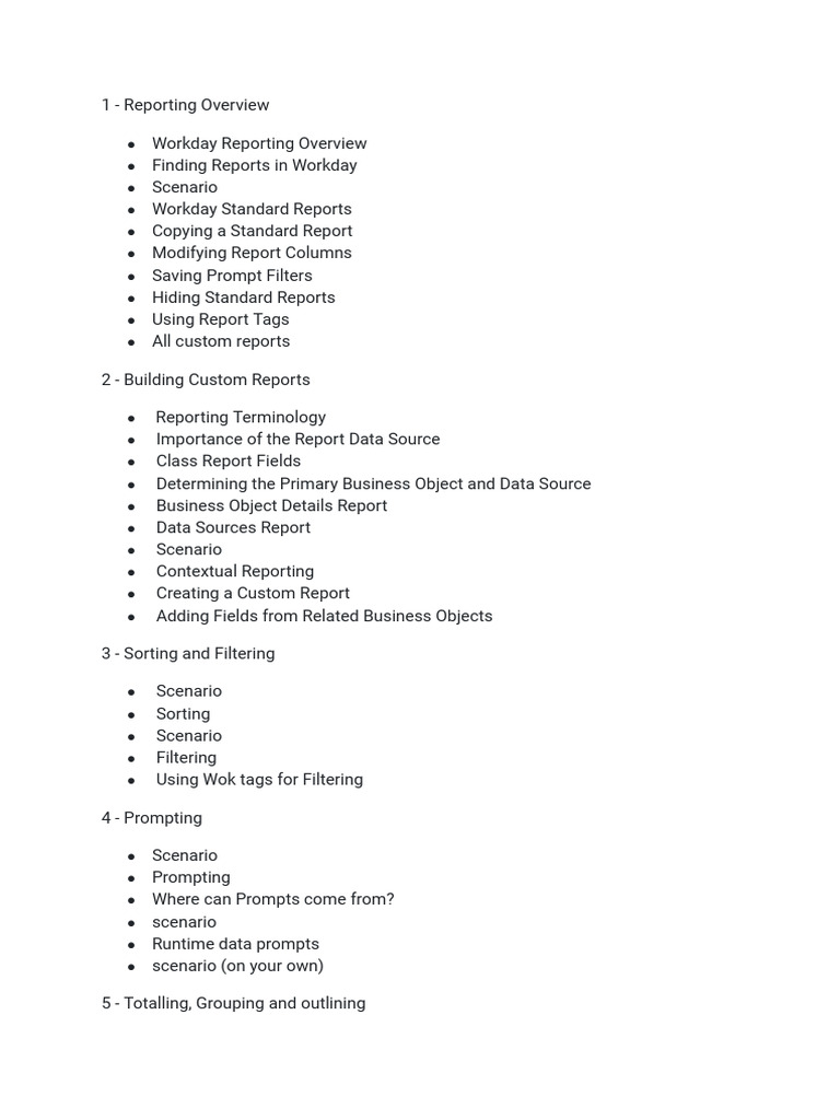 Workday Reporting and Integration Overview | PDF | Xml | Xslt Workday Reporting and Integration Overview | PDF | Xml | Xslt