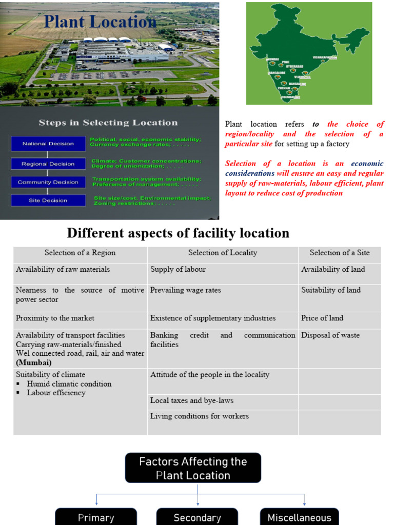 Optimal Plant Location Guide | PDF | Labour Economics | Infrastructure