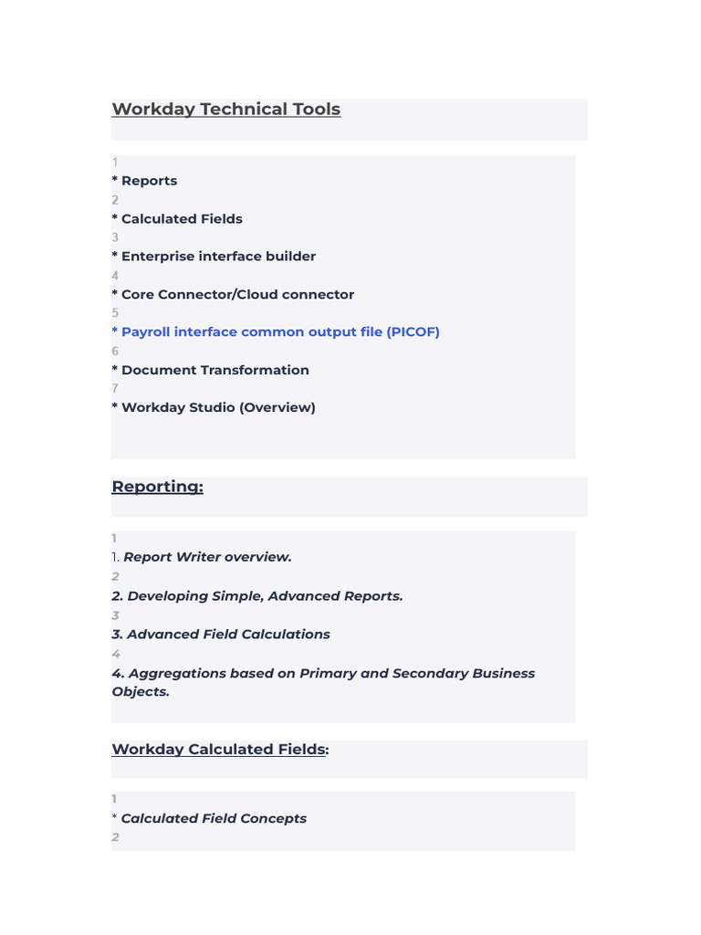 Workday Technical Tools | PDF | Computers