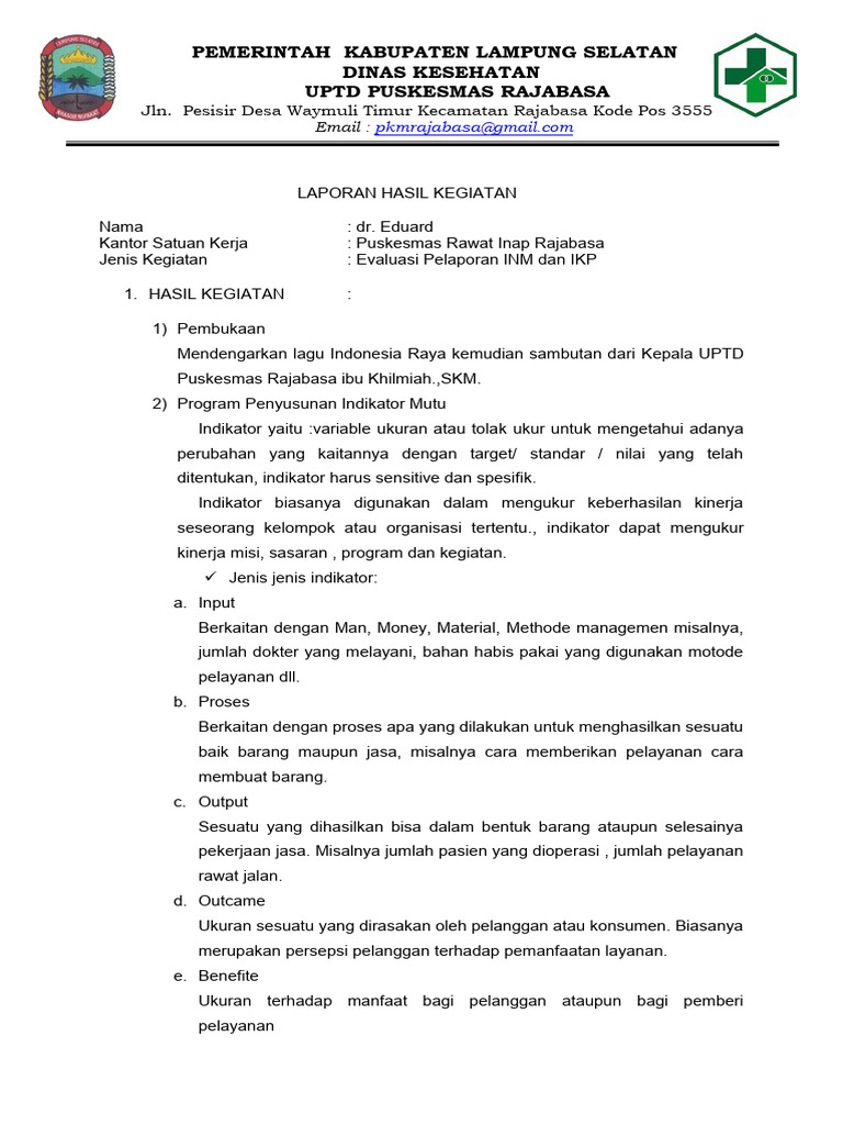 Notulen WorkShop Mutu 2023 | PDF