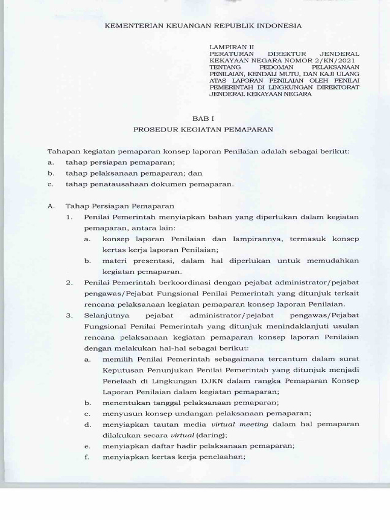 Lamp II Perdirjen KN 21 KN 2021 | PDF