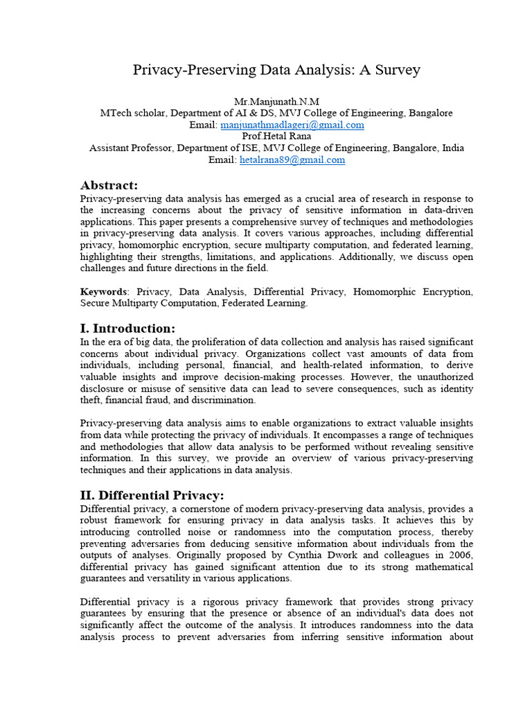 Fod New Paper 1 | PDF | Encryption | Privacy