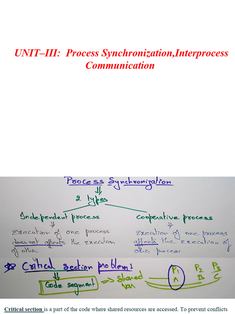 Osc Unit 3 | Download Free PDF | Synchronization | Software Engineering