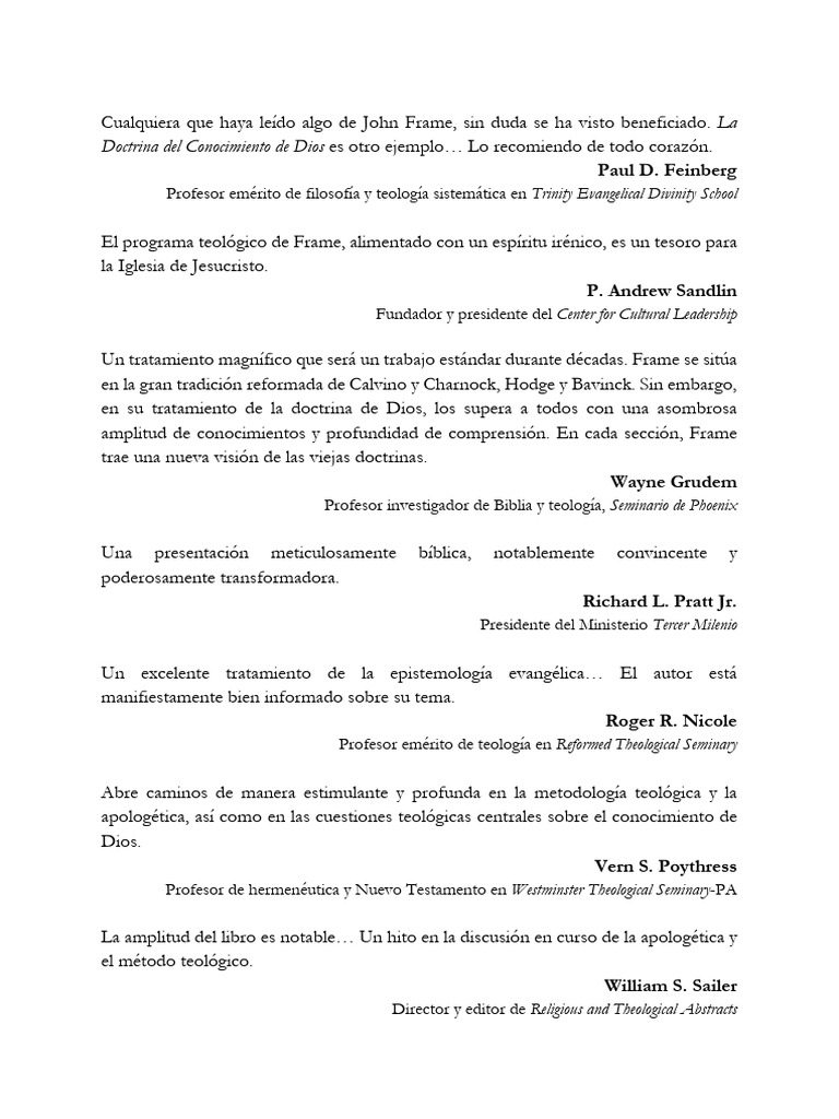 Primero Y Cap Pdf Conocimiento Teología