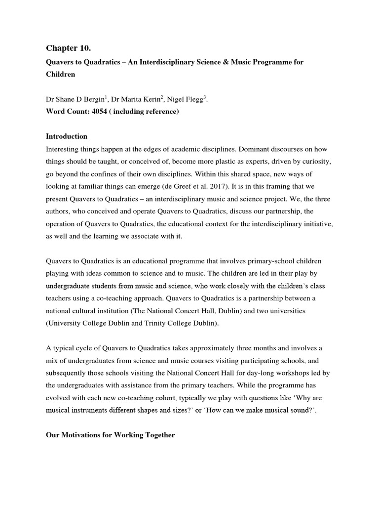 CH 10 Final Draft Bergin, Kerin, Flegg 2023 2024-04-30 13 - 36 - 45 | PDF | Sound ...