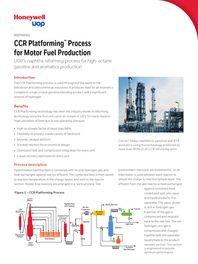 Uop CCR Platforming Motor Fuel Datasheet | PDF | Chemical Process ...