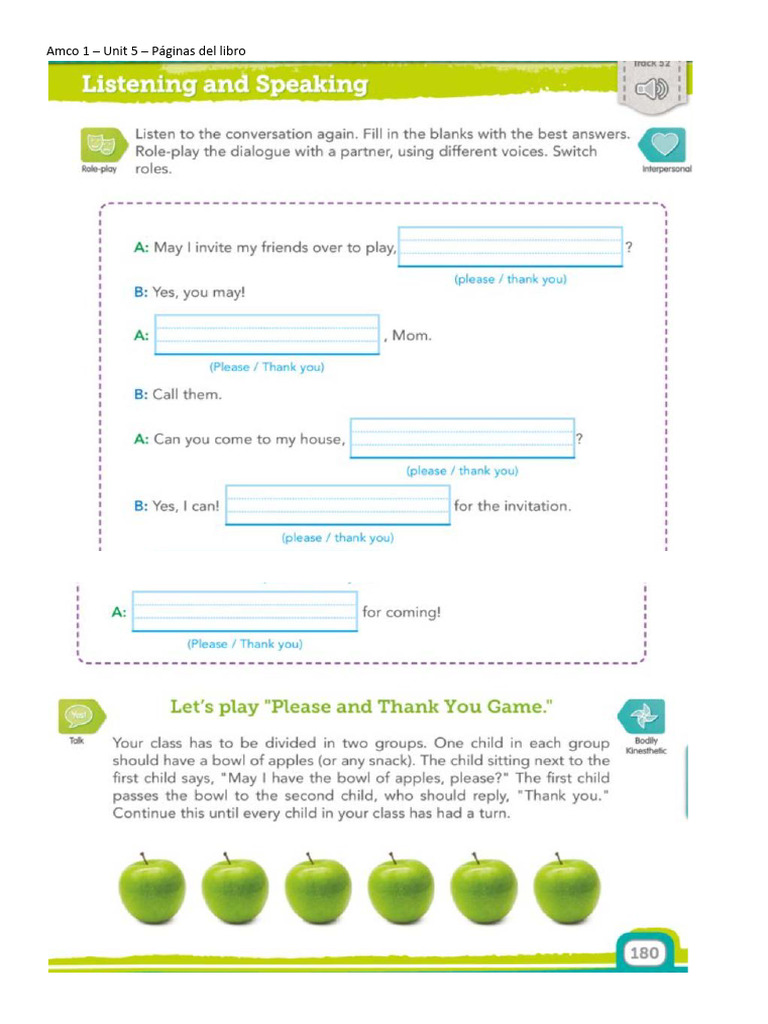 Amco 1 Unit 5 Test Libro | PDF