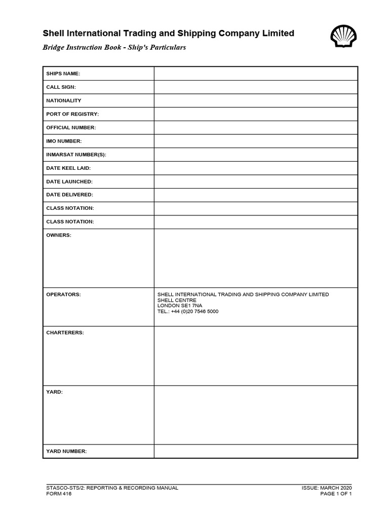 Form 416 Bridge Instruction Book 1 - Mar.20 | PDF