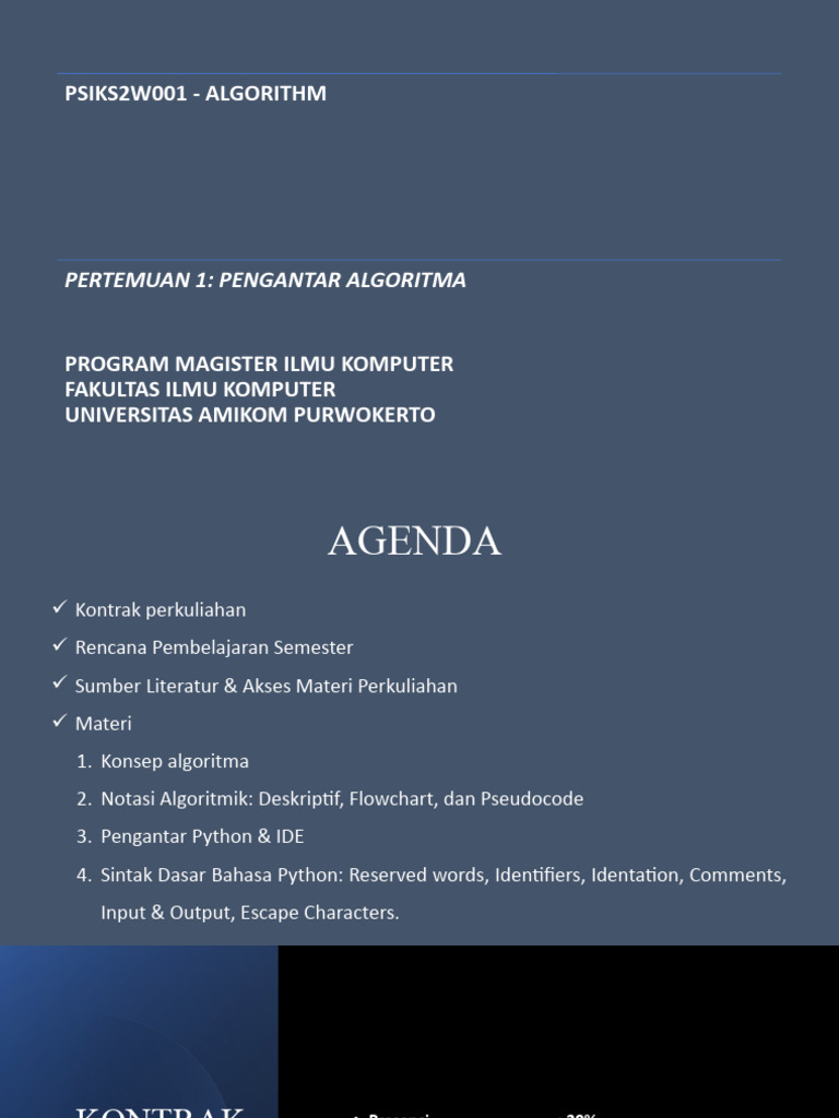 Pertemuan 1 - Pengantar Algoritma | PDF | Komputer | Teknologi & Rekayasa