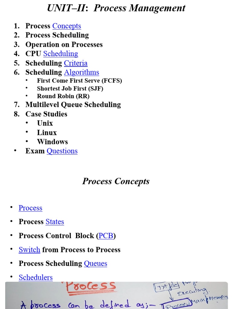 Osc Unit 2 | Download Free PDF | Scheduling (Computing) | Process (Computing)