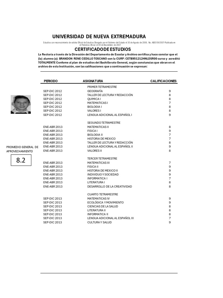 Uvne Certificado | PDF