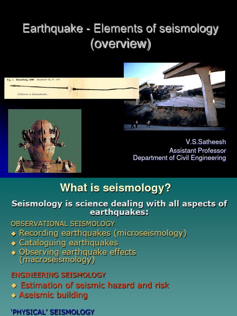 CE Engineering Seismology | Download Free PDF | Earthquakes | Plate ...