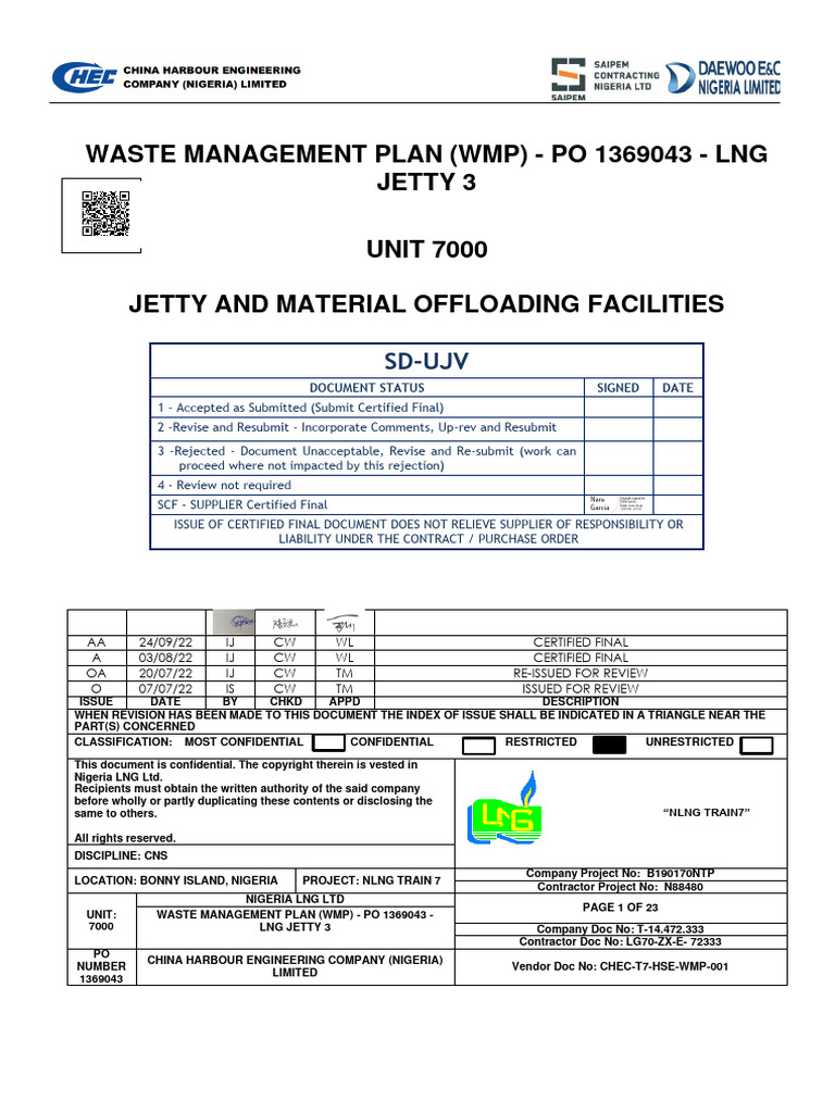 T-14.472.333-Sh1-Aa Waste Management Plan (WMP) | Download Free PDF ...