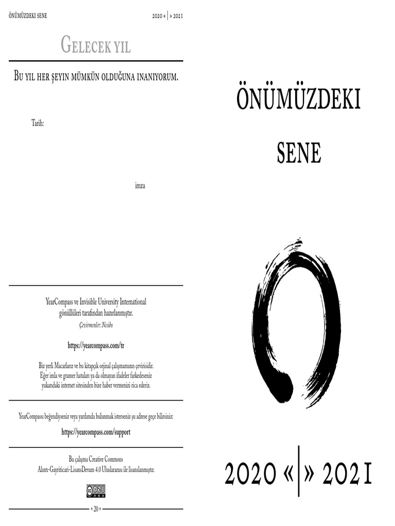 TR TR YearCompass Booklet A5 Printable | PDF