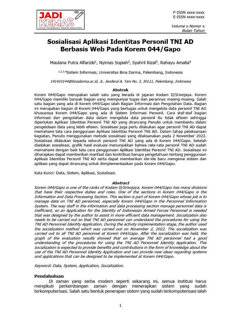 Jurnal Jadi Kemas - Maulana Putra Alfarizki (Revised) | PDF | Teknologi & Rekayasa