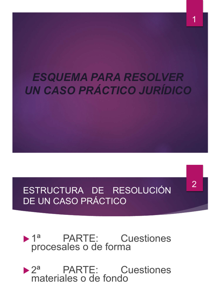 Esquema para Resolver Casos Prácticos | PDF | Judicaturas | Esfera pública