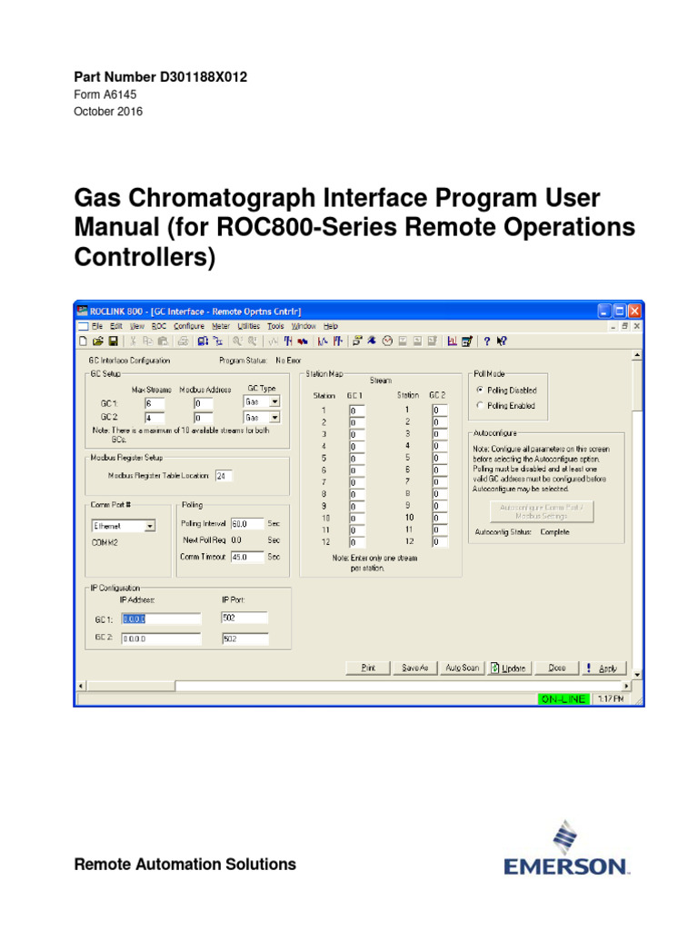 Gas Chromatograph Interface For ROC809 User Program Manual | PDF | Microsoft Windows ...