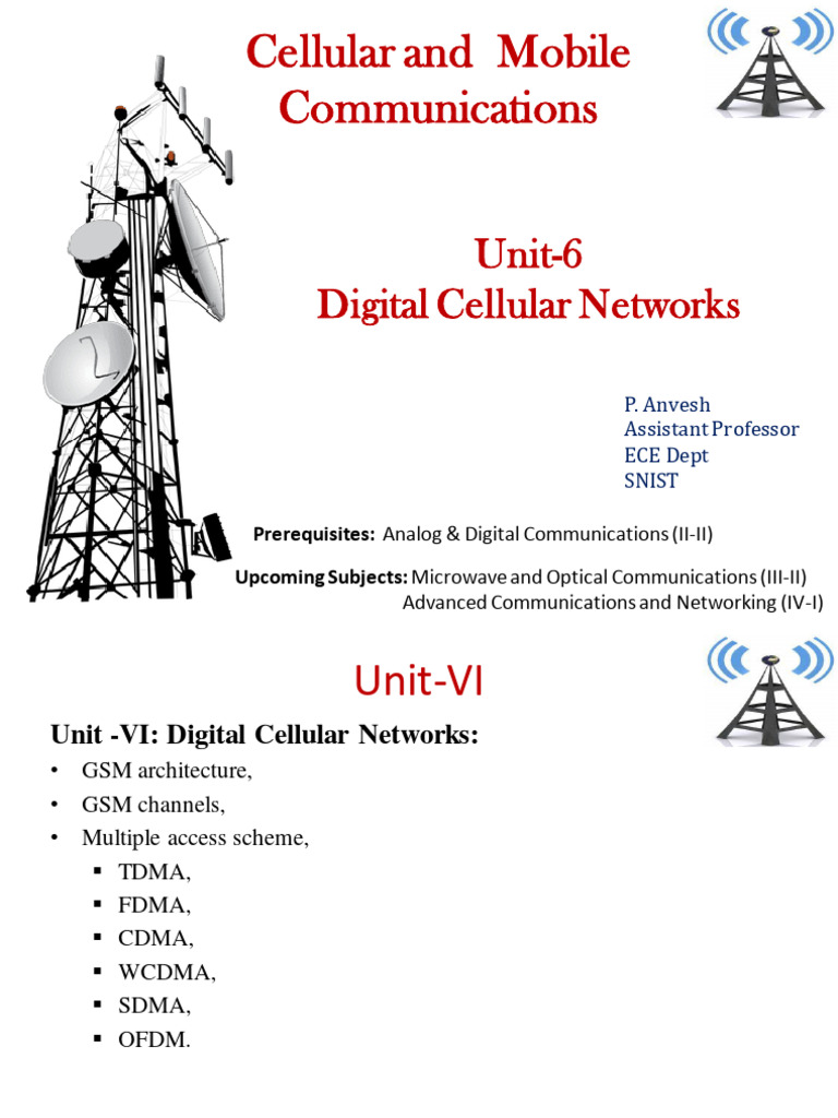 CMC U-6 | PDF | Channel Access Method | Cellular Network