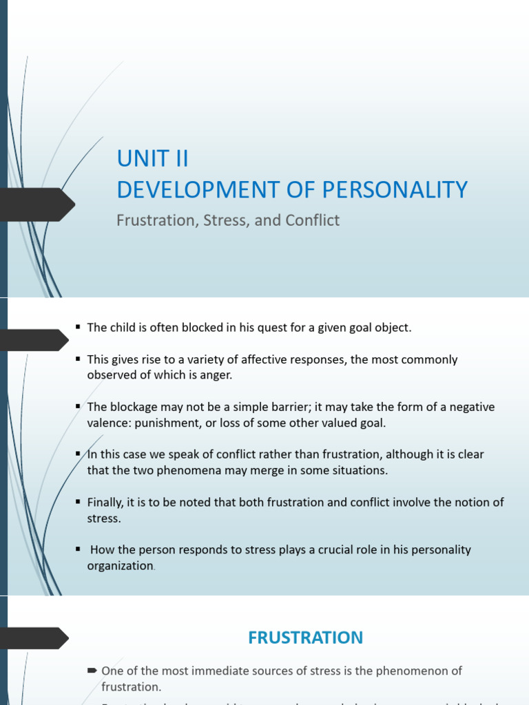 Frustration, Stress & Conflict | PDF | Aggression | Perception