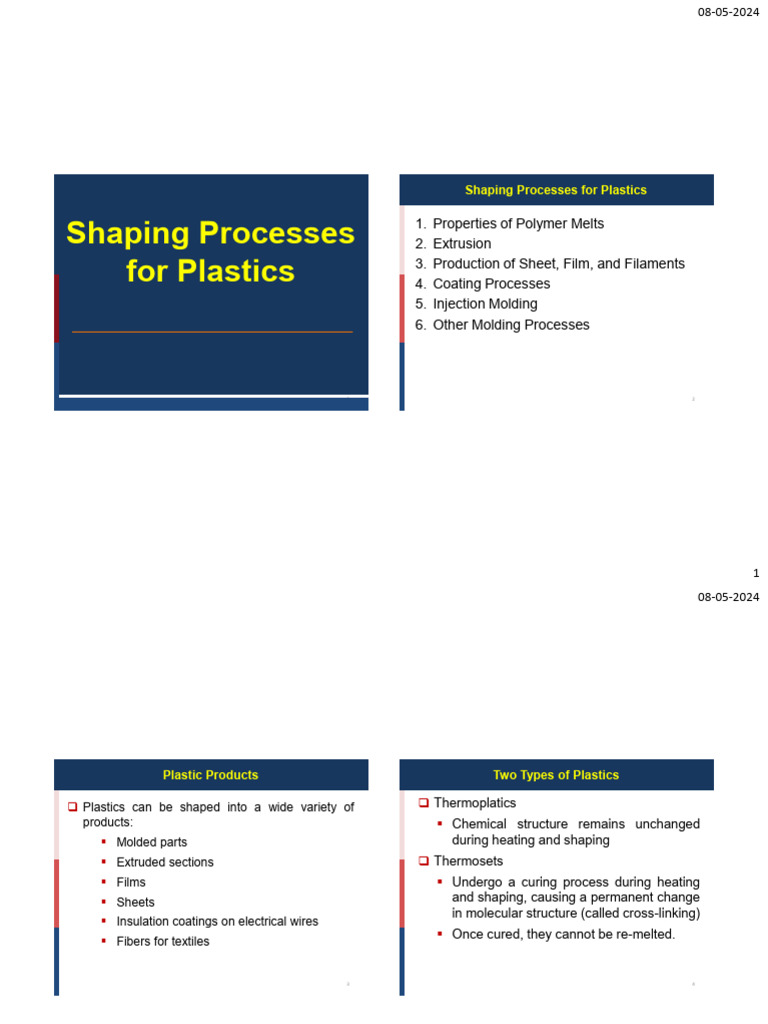 Plastic Processes | PDF | Extrusion | Fibers
