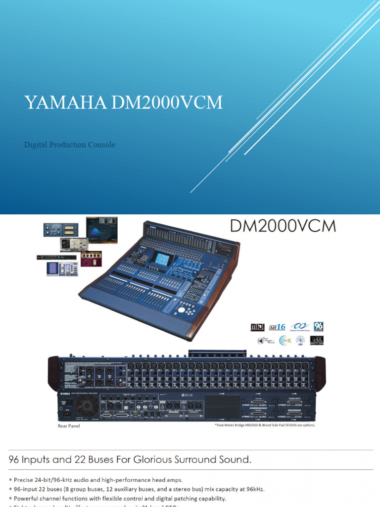Yamaha DM2000VCM | Download Free PDF | Input/Output | Computing