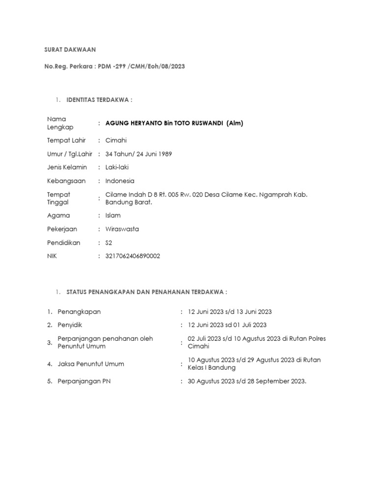 Putusan PN Bandung | PDF