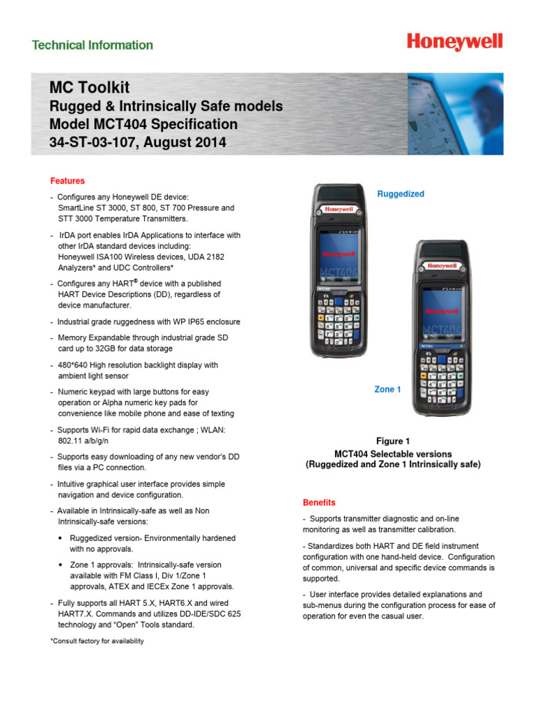 34 ST 03 107 MCT404 Toolkit Specsheet | PDF | Usb | Databases