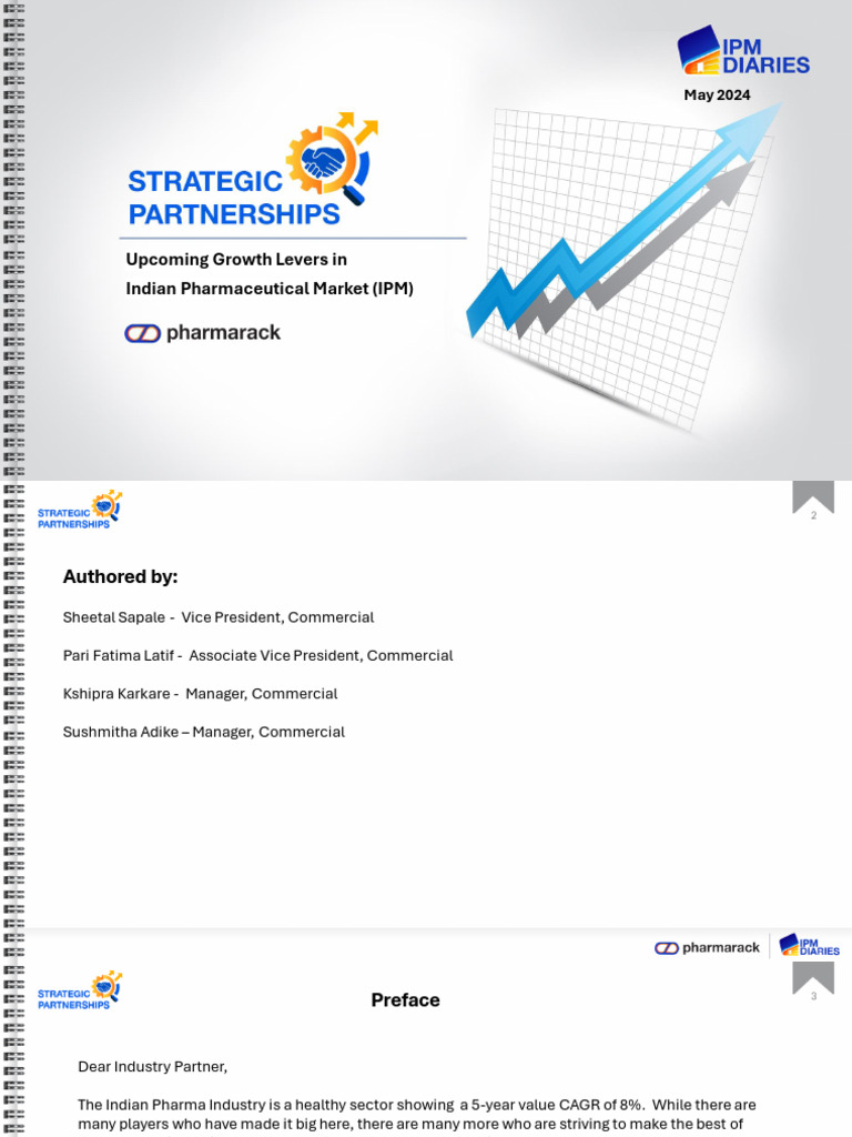Pharmarack - IPM Diaries - Strategic Partnerships - May 2024 | PDF ...