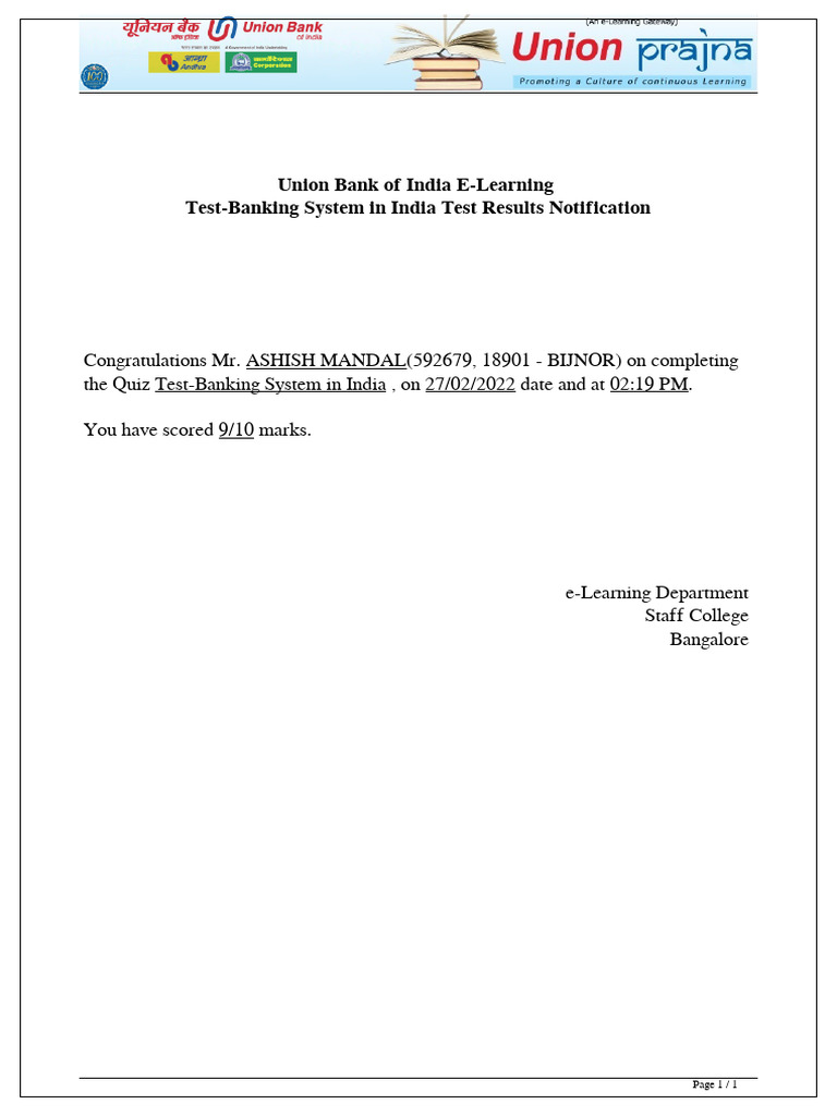 GBOD-POCR-1-001-Banking Systemin India Test-Banking System in India ...
