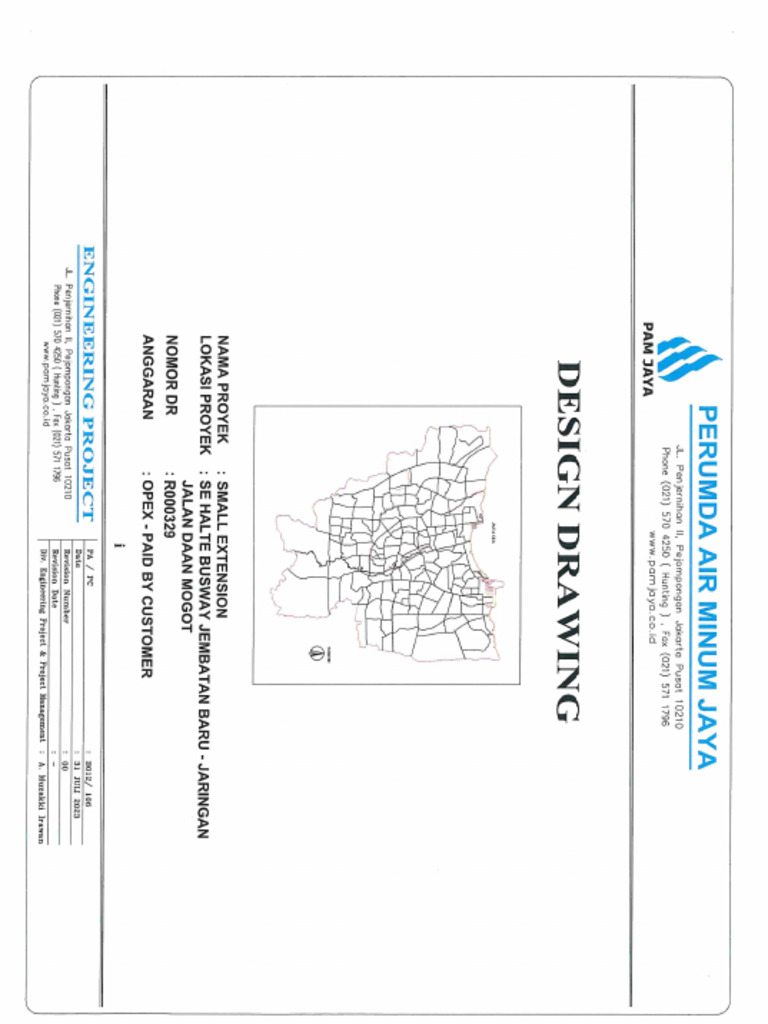 DED - SE Halte Busway Jembatan Baru - Jaringan | PDF