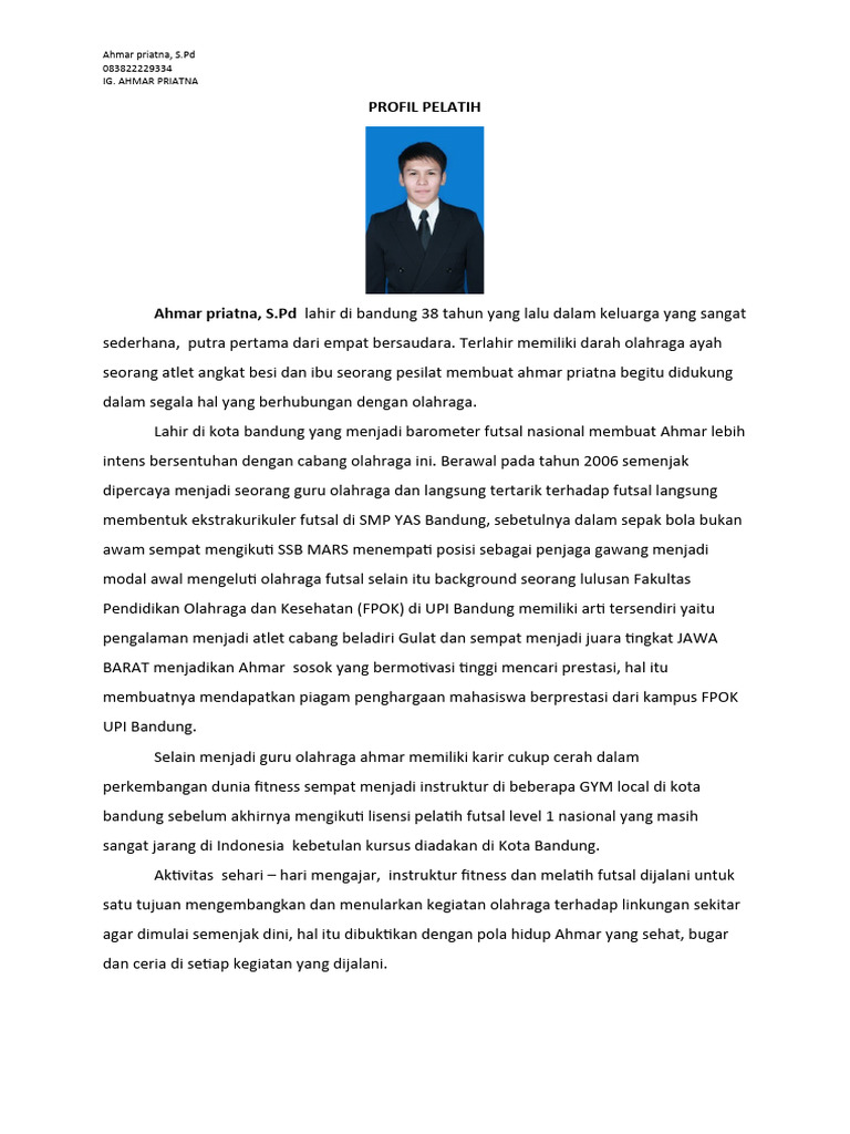 Profil Dan Program Futsal | PDF
