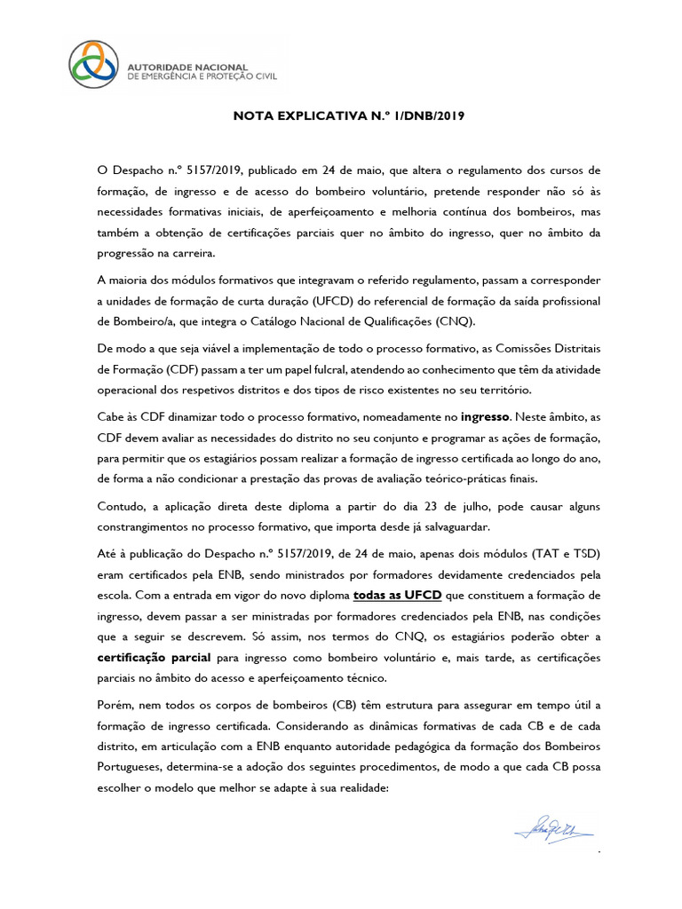 Nota Explicativa - Ingresso | PDF