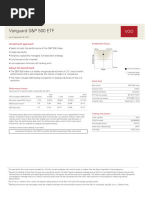 VOO-Vanguard S&P 500 ETF - Vanguard | PDF | Investment Fund | Exchange Traded Fund