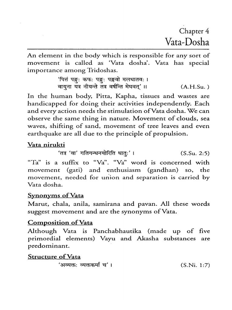 Vata Dosha | PDF