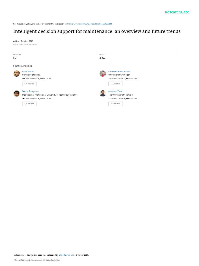 Main Document Intelligentdecisionsupportformaintenance | Download Free ...