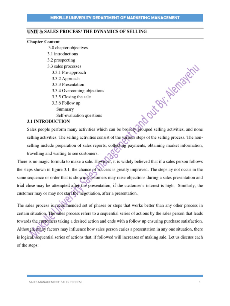 Unit 9 | PDF | Sales | Marketing