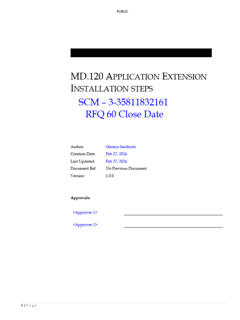RFQ 60 Close Date MD 120 | PDF | Information Technology Management | System Software